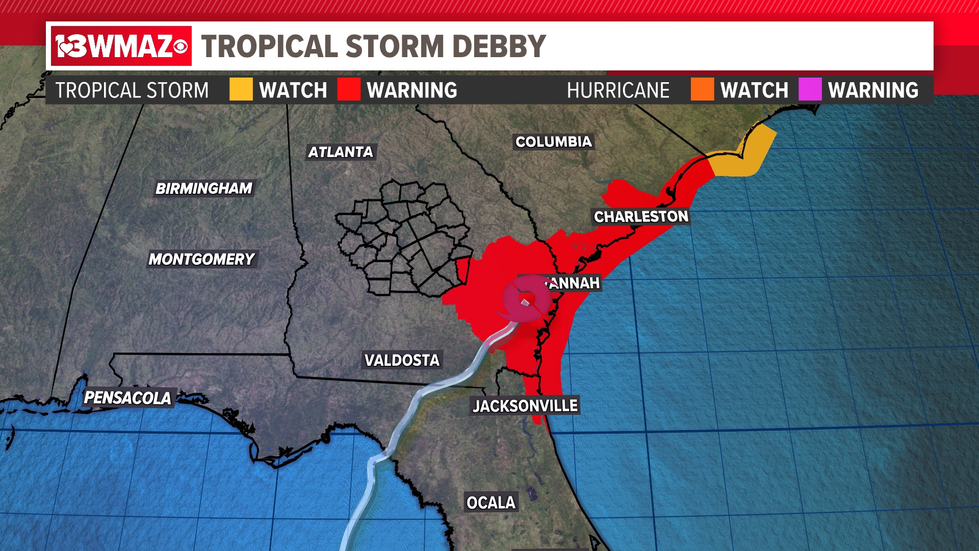 Where could Hurricane Debby go next? Models, forecast cone, more ...