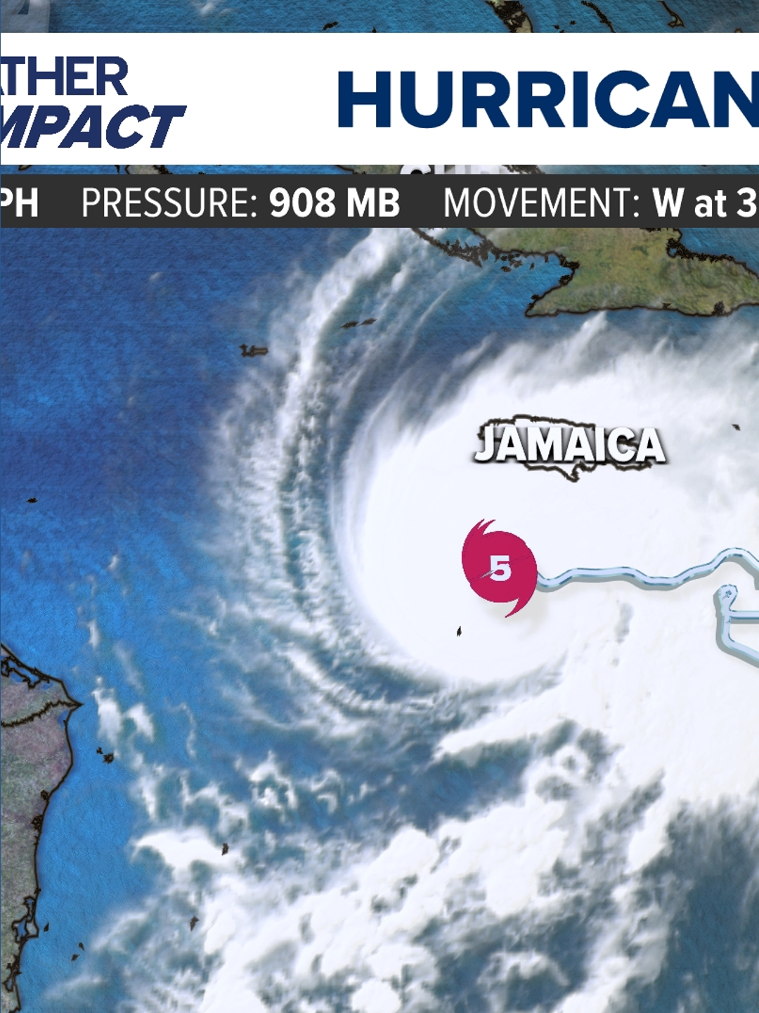 Melissa has strengthened into a Category 5 storm just south of Jamaica ...