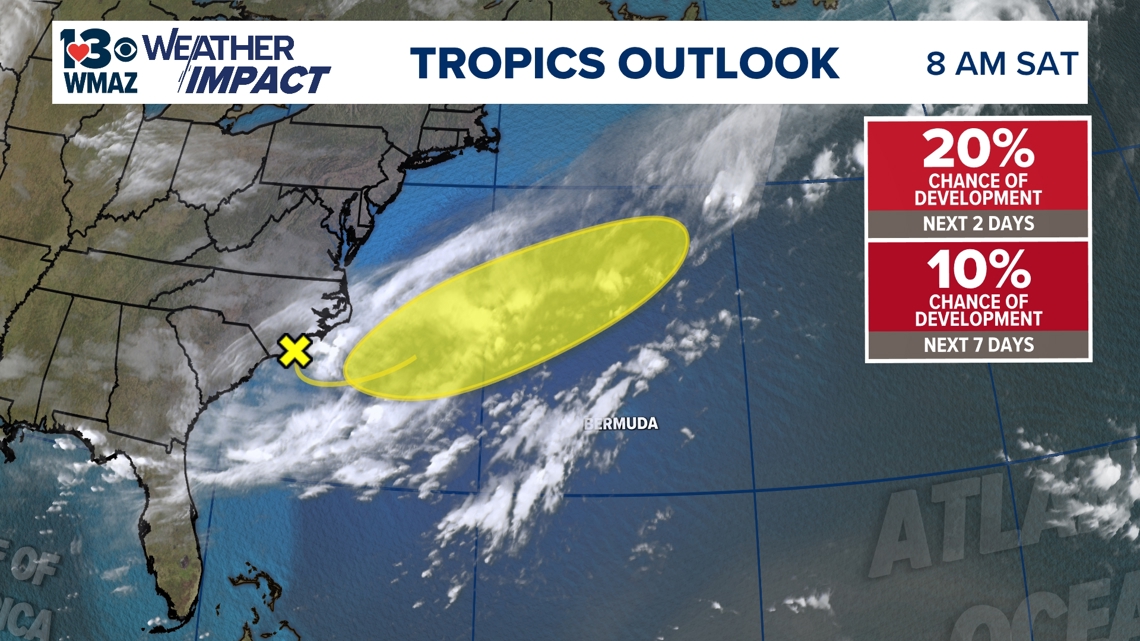 Possible tropical development being monitored off the southeastern U.S ...