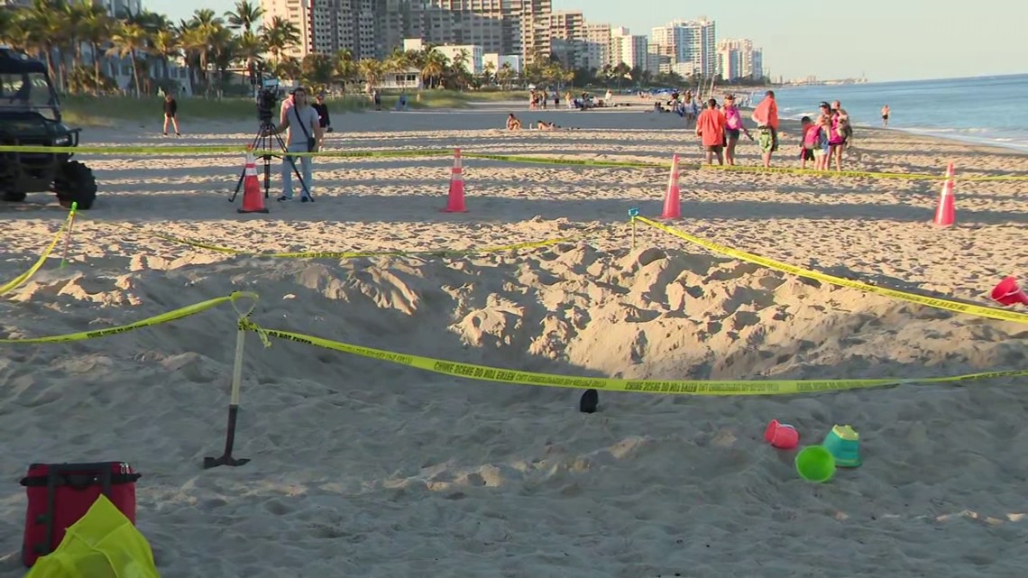 Girl digging hole on Florida beach dies after sand collapses | 13wmaz.com