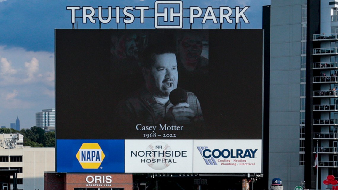 Braves have moment of silence in memory of team announcer Motter ...