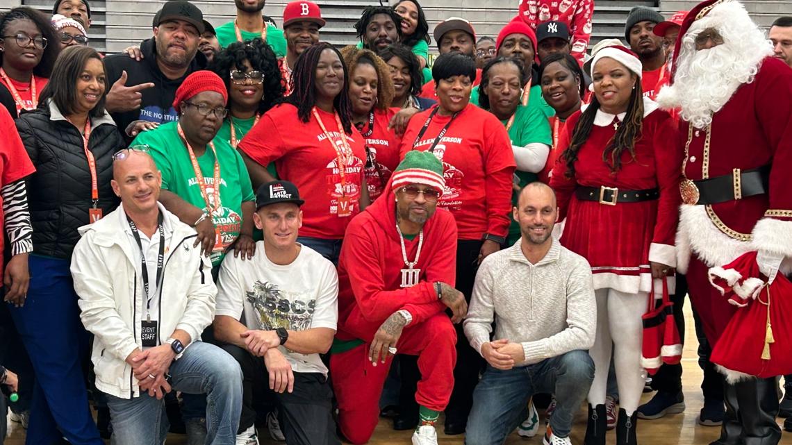 NBA legend Allen Iverson helps give away thousands of toys to Virgina ...