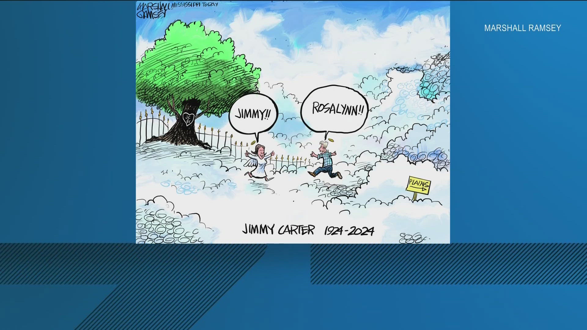 Jimmy Carter cartoon created by Georgia native | 13wmaz.com