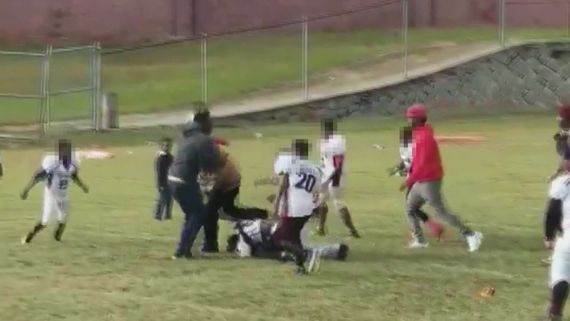 Video shows youth football brawl involving parents, players | 13wmaz.com