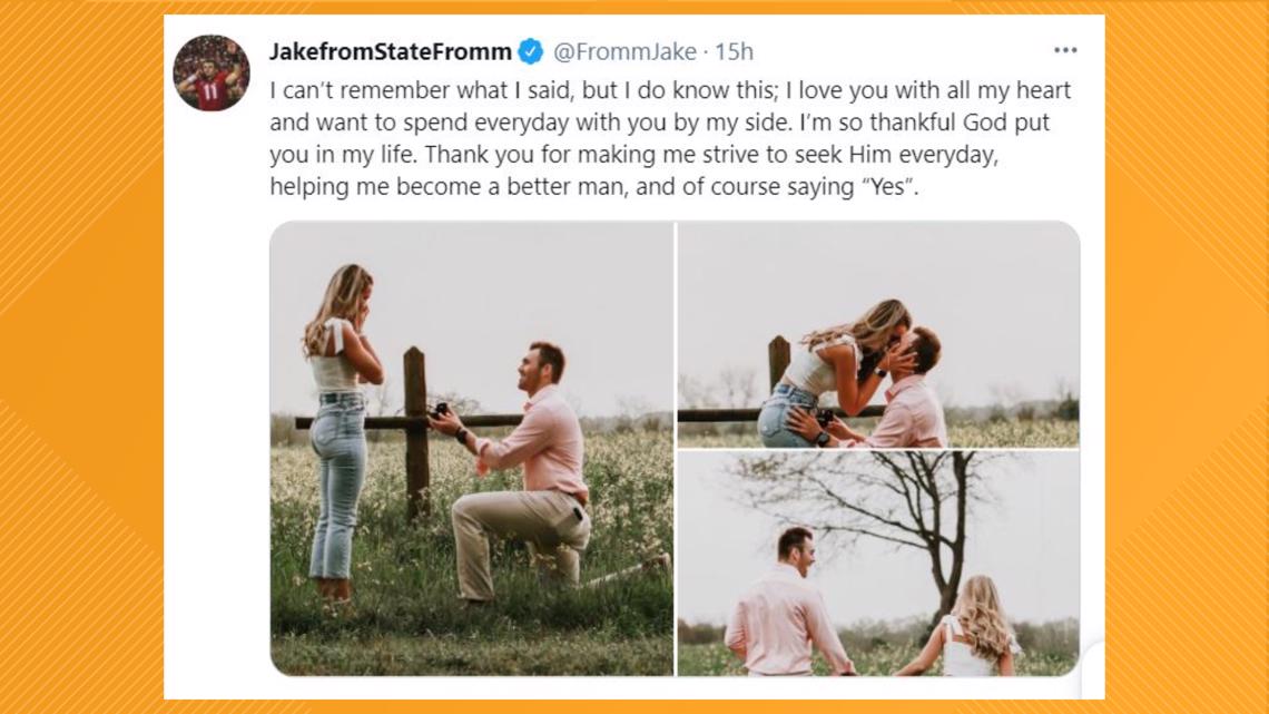 Jake Fromm enaged to Caroline Ostman | Photos of proposal | 13wmaz.com