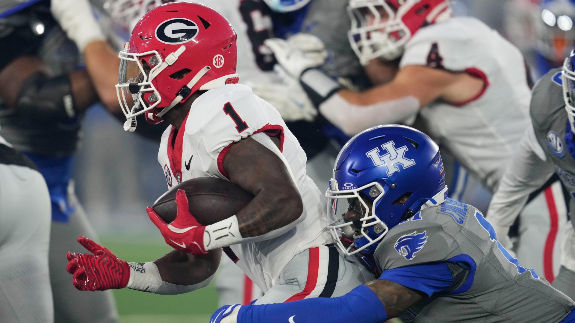 Georgia ranking drops in AP top 25 | 13wmaz.com