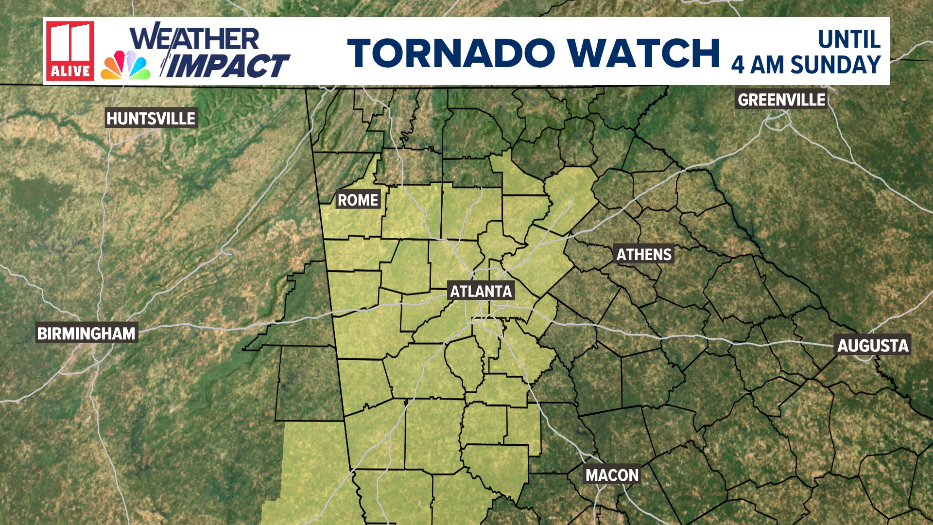 Metro Atlanta north Georgia weather updates Sunday March 16 | 13wmaz.com