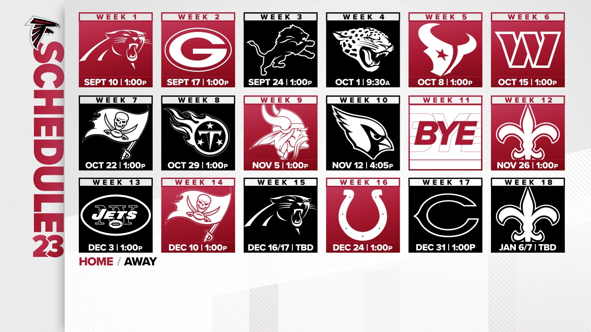 Falcons 2023 schedule | What to know | 13wmaz.com