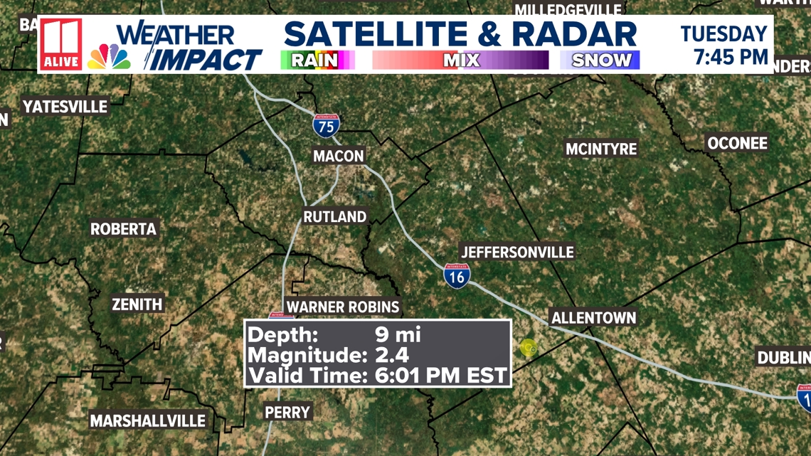 Cochran, Georgia rattled by 2.4-magnitude earthquake, per USGS report ...