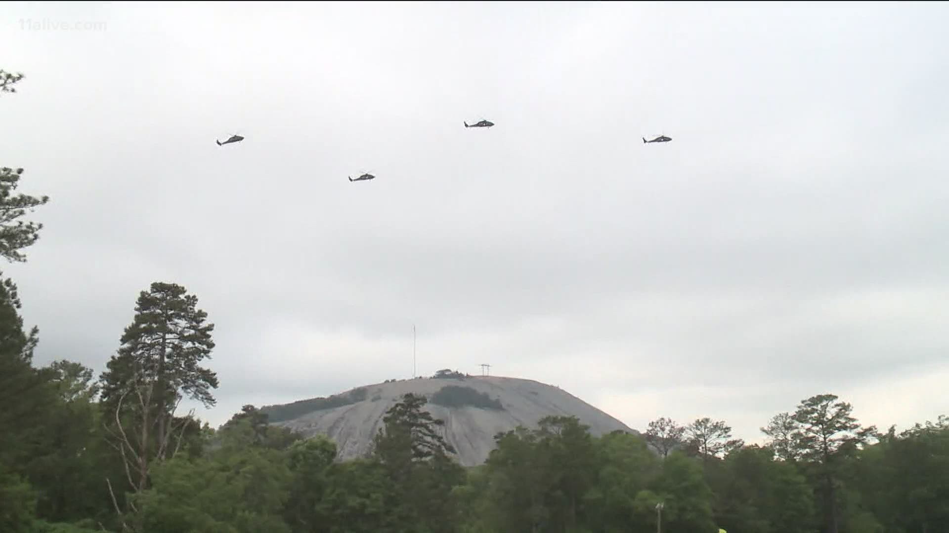 Georgia Memorial Day helicopter flyover by National Guard | 13wmaz.com