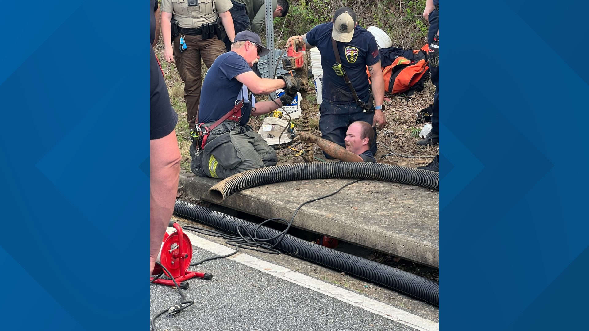 Man trapped in pipe rescued in Catoosa County | 13wmaz.com