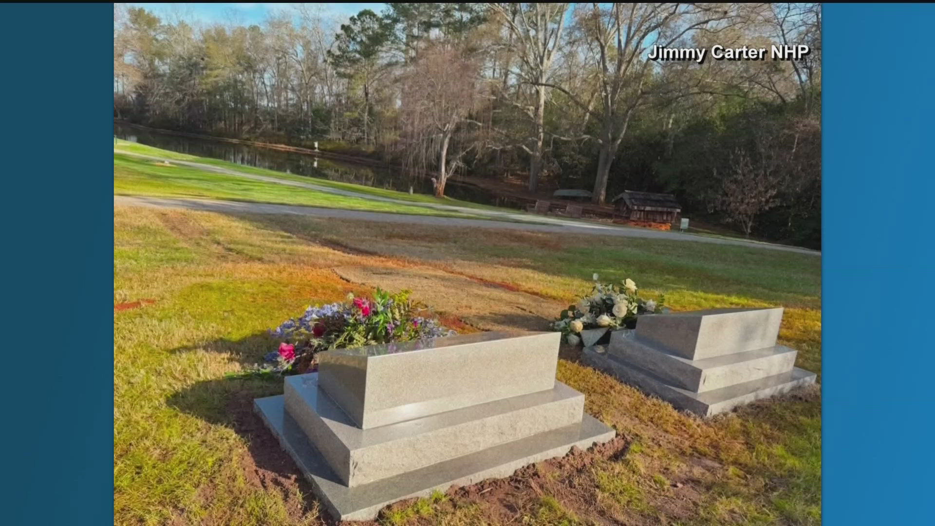 Jimmy, Rosalynn Carter's burial site photos released | 13wmaz.com