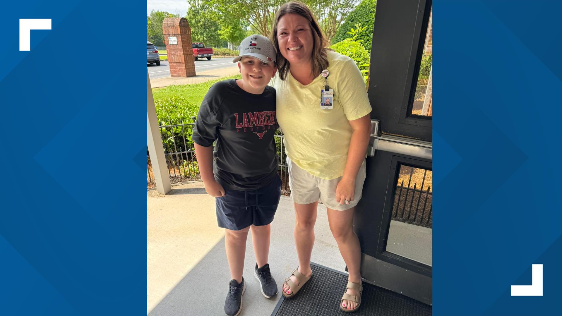 Forsyth County middle schooler saves child from drowing | 13wmaz.com
