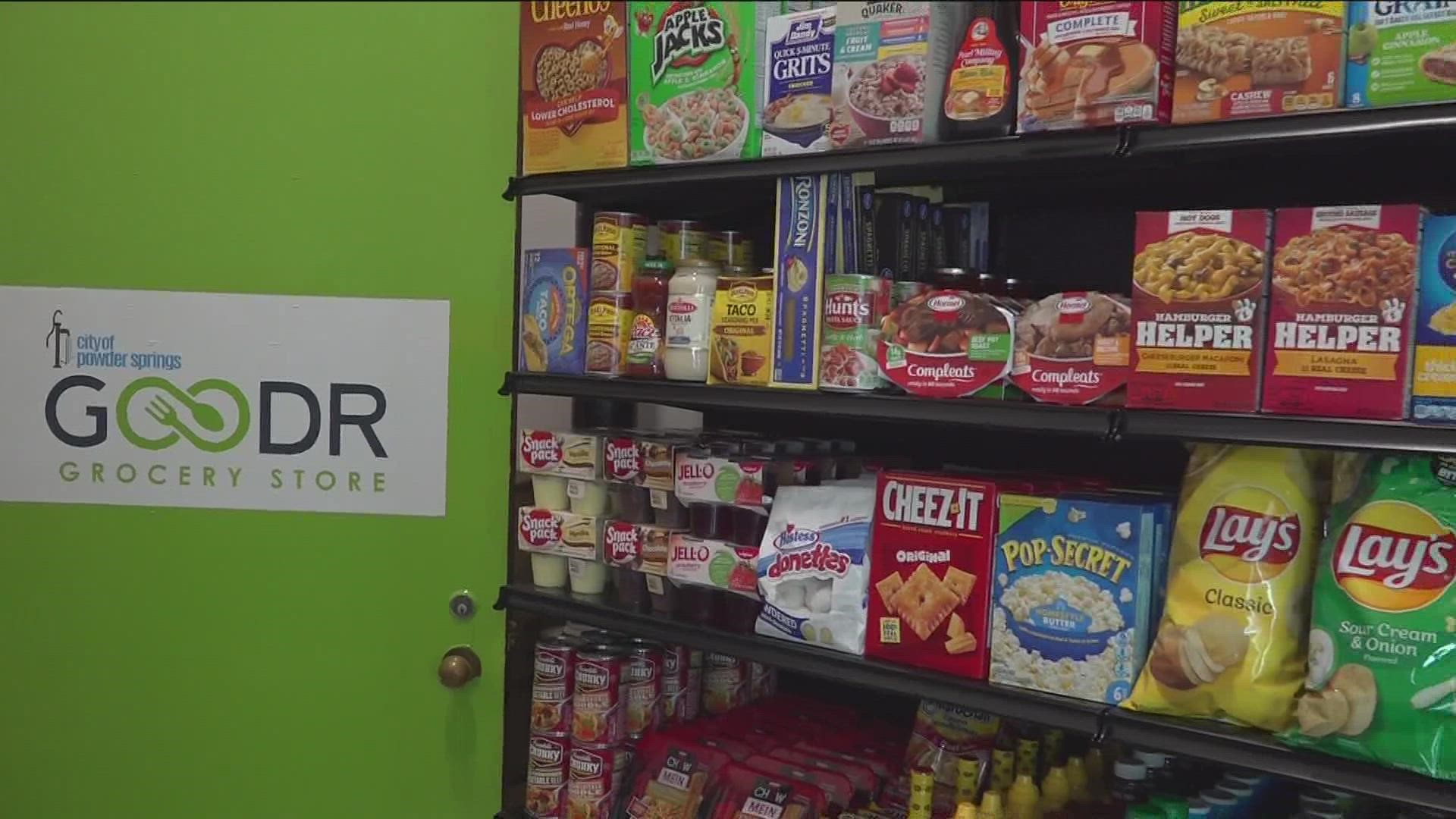 Goodr opens free grocery store to hundreds of children | 13wmaz.com