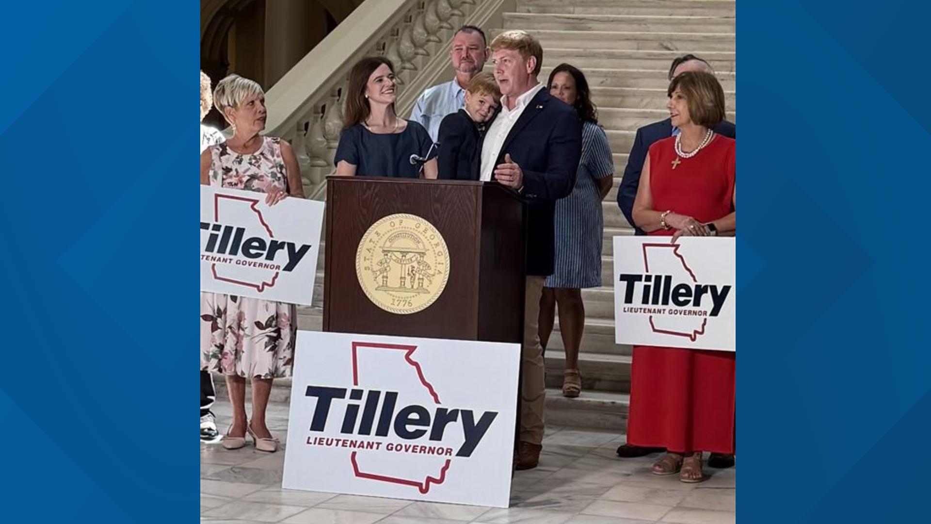 Blake Tillery runs for Georgia lieutenant governor | 13wmaz.com