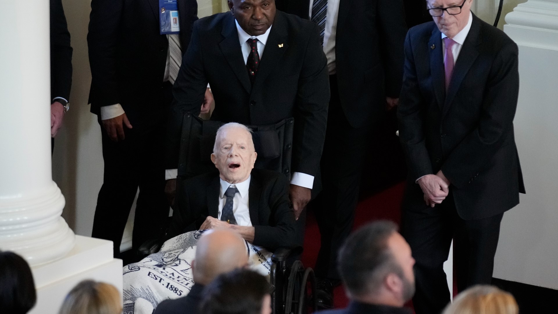 Jimmy Carter at Rosalynn Carter Atlanta tribute service | 13wmaz.com