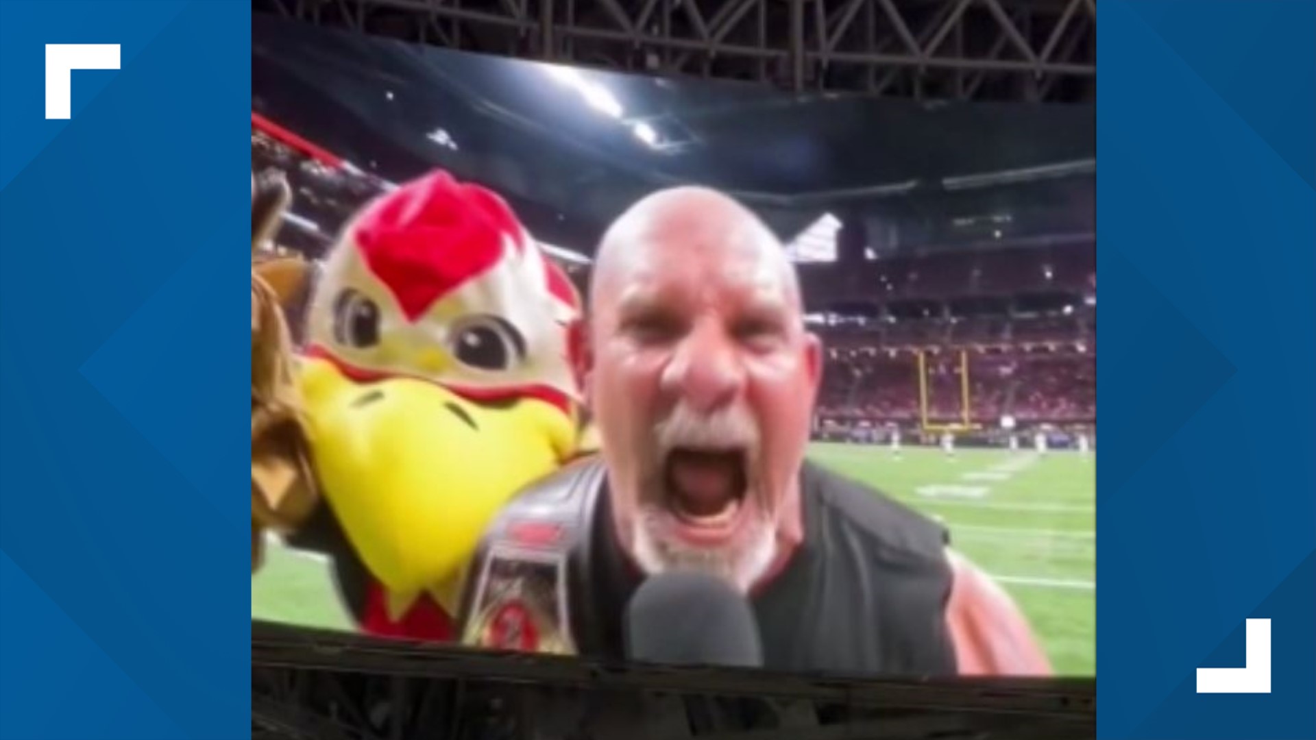 Goldberg Falcons game spears Bucs fan video | 13wmaz.com