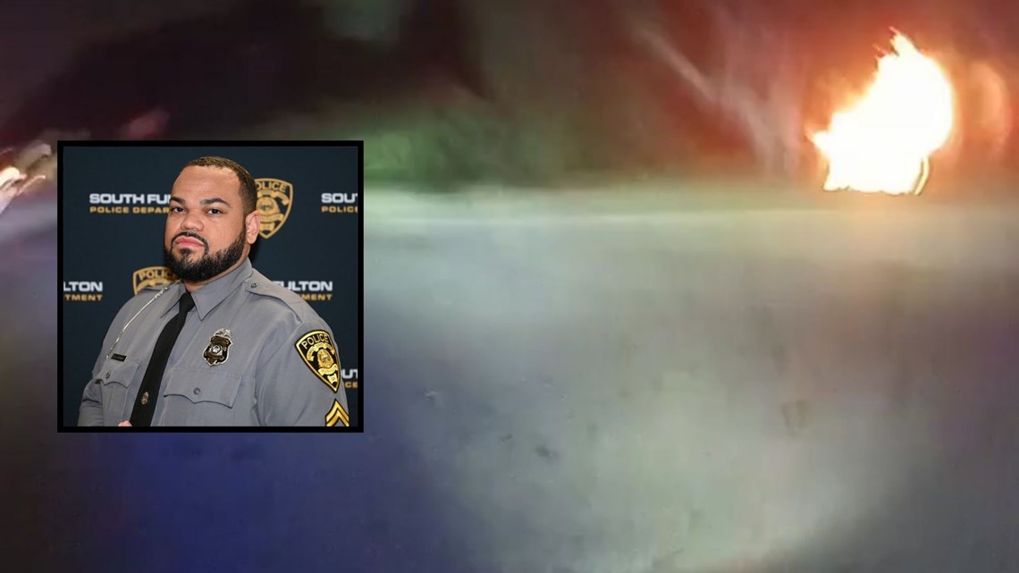 Video | Brave South Fulton police officer saves man from burning ...