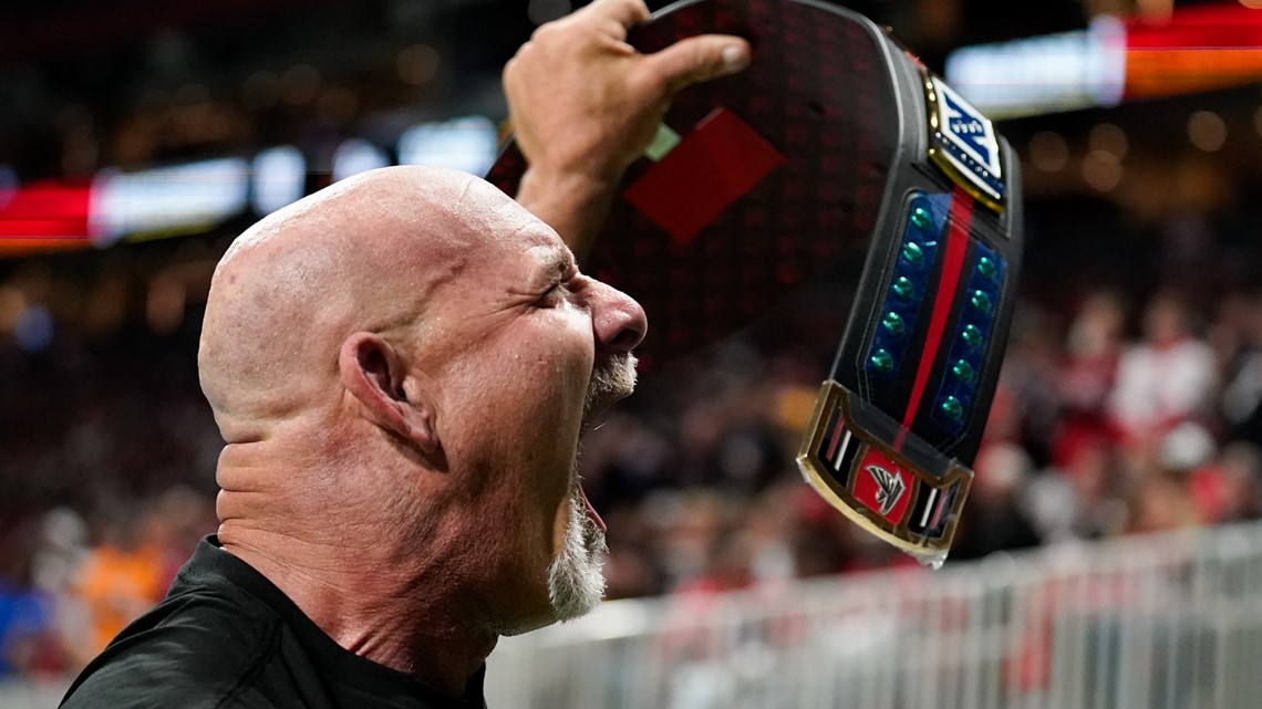 Goldberg Falcons game spears Bucs fan video | 13wmaz.com